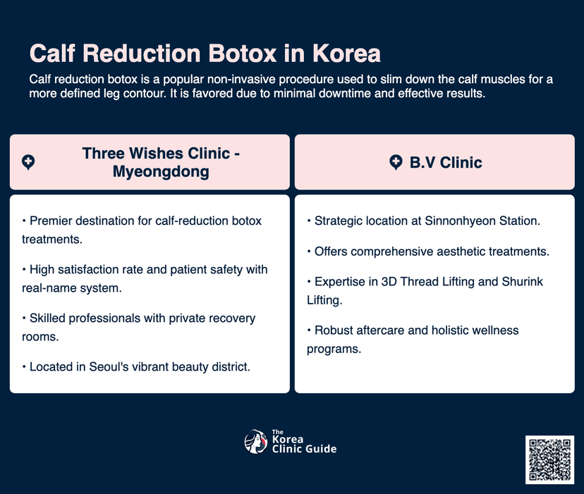 Calf Reduction Botox in Korea | Best Clinics, Costs, Procedure Types & More