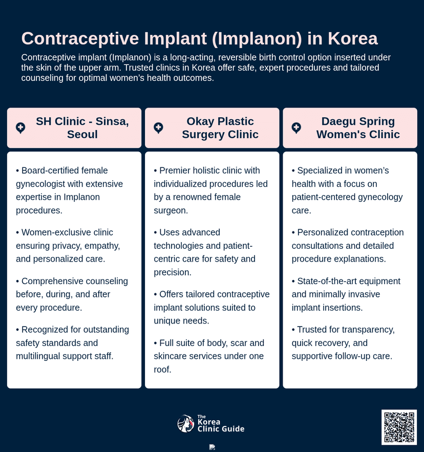 Contraceptive Implant (Implanon) in Korea | Best Clinics, Costs ...
